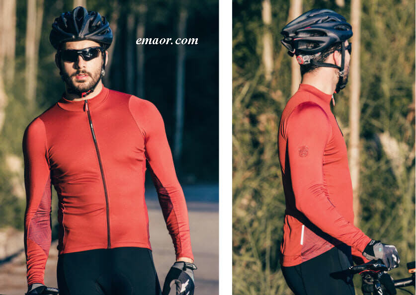 Cycling Clothing for Mens Long Sleeves Sun-protective Road Bike Breathable Quick Dry Biking ...
